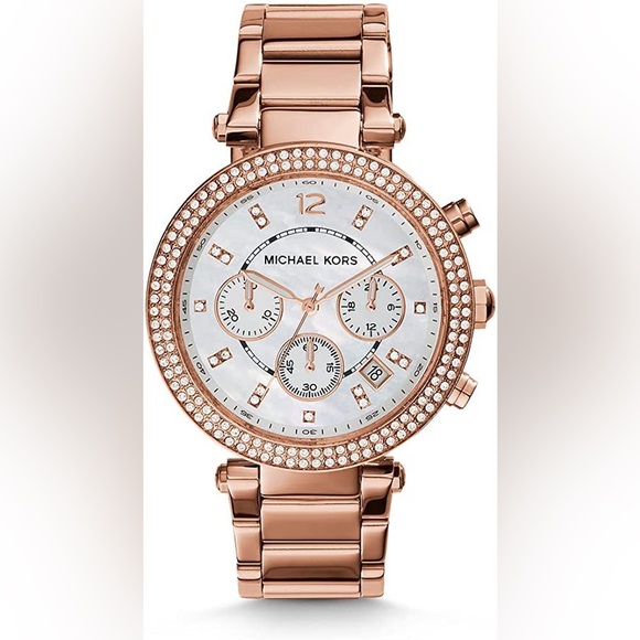 Michael Kors | Accessories | Authentic Michael Kors Mk549 Rose Gold ...